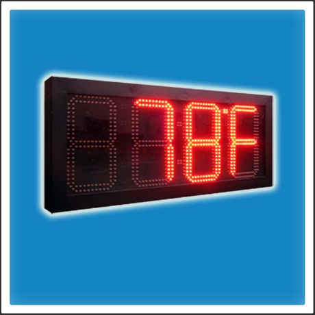 10 Inches Digit LED Time & Temperature Display Sign - HANGEL LED