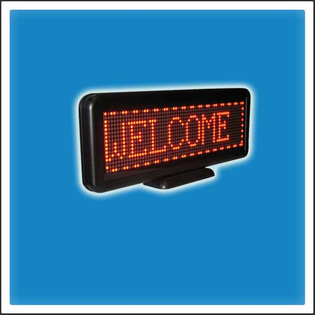 Programmable Desktop LED Scrolling Message Display Sign, Cashier Board ...